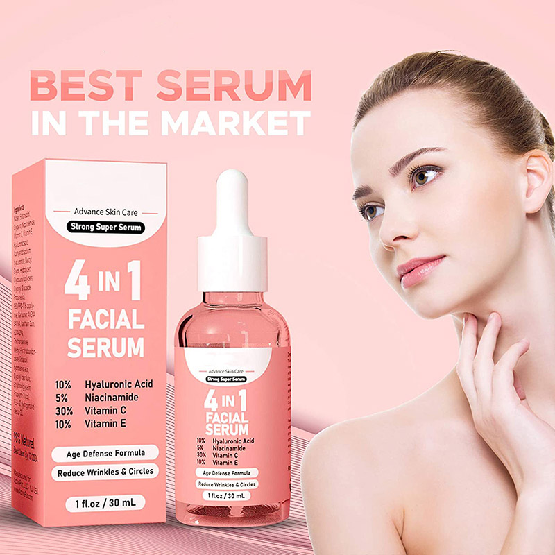 Skin Serum Private Label 4 In 1 Niacinamide Whitening Vitamin C Anti ...